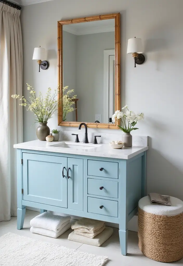 26 Blue Vanity Bathroom Ideas to Add a Pop of Color and Style - Nuvinhome