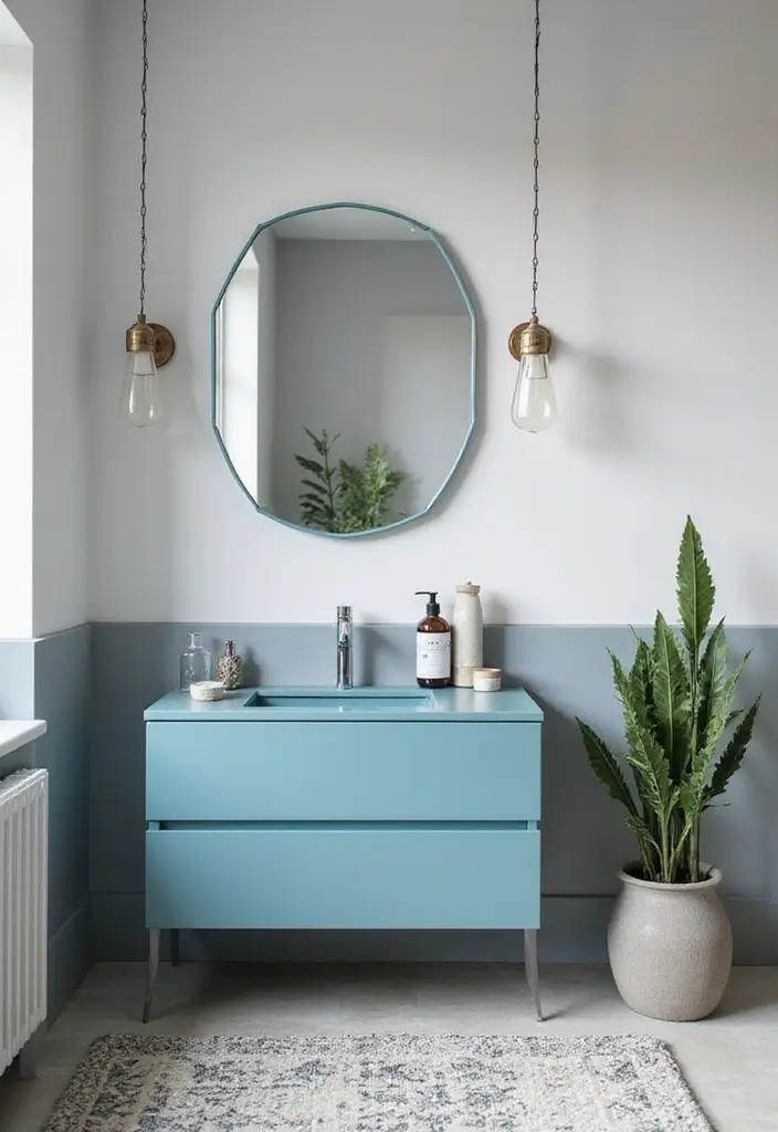 26 Blue Vanity Bathroom Ideas to Add a Pop of Color and Style - Nuvinhome