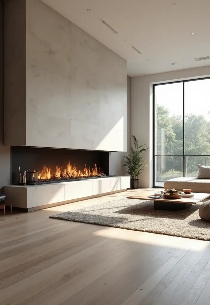27 Flat Fireplace Wall Ideas for a Sleek and Cozy Living Room - Nuvinhome
